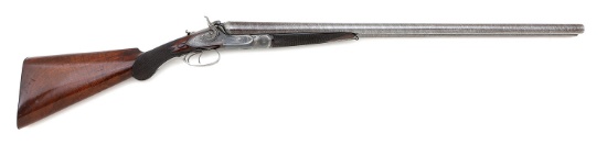 Very Rare and Fine Cased Barber and Lefever High Grade Double Hammergun ...