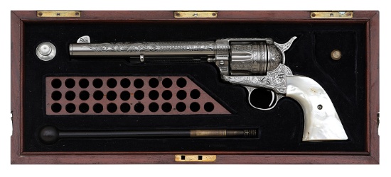 Extremely Handsome Custom Engraved Colt Single Action Army by Barry Lee ...