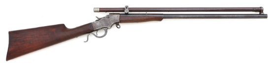 Stevens Favorite Falling Block Rifle with Period Full-Length Riflescope ...