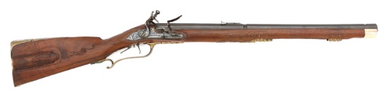 Unmarked Contemporary Germanic Flintlock Stalking Rifle | Guns ...