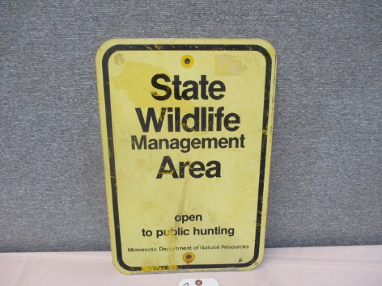 ALUMINUM STATE WILDLIFE AREA SIGN | Art, Antiques & Collectibles ...